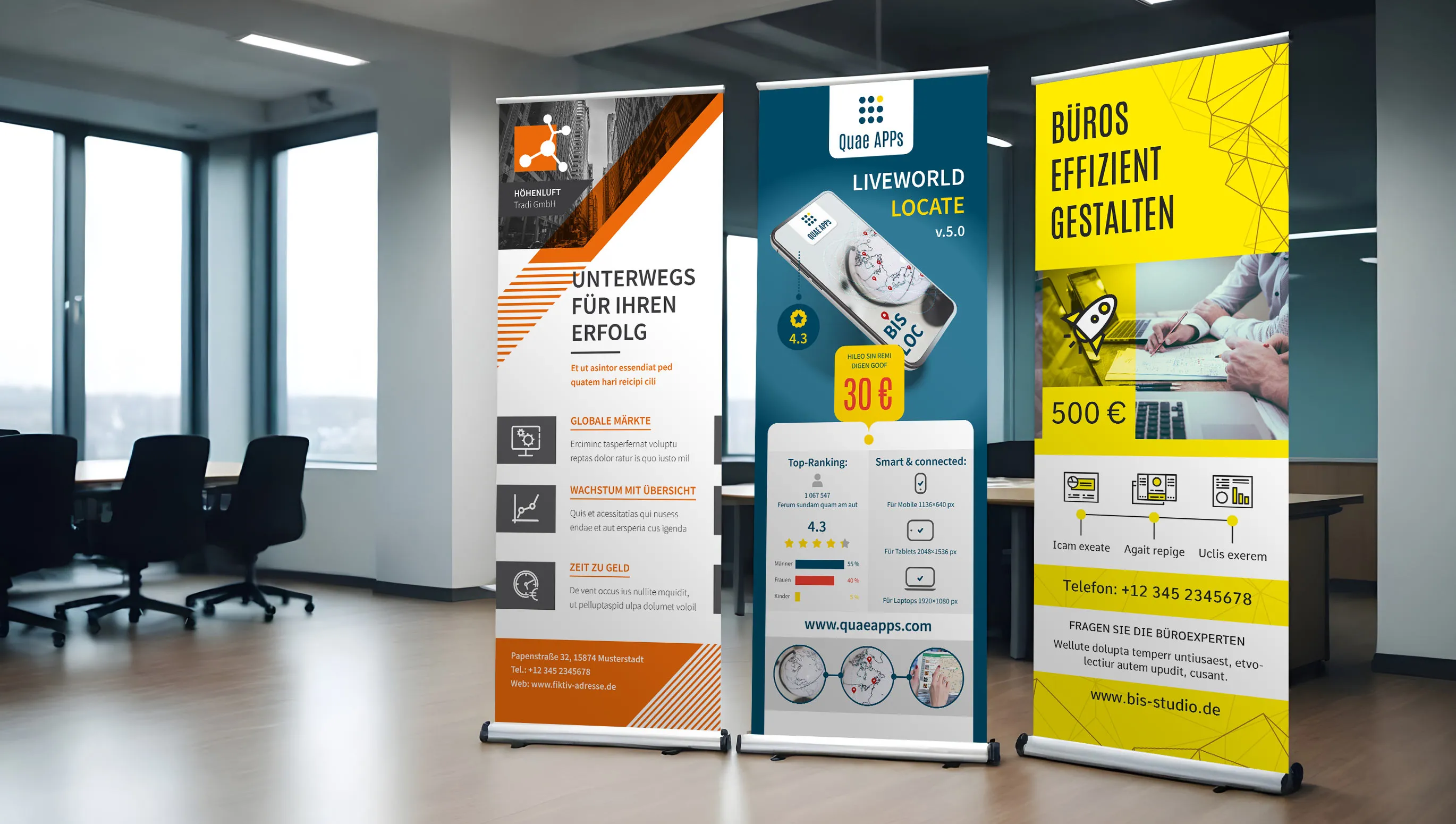 Výhody roll-upů v marketingu - šablony ke stažení