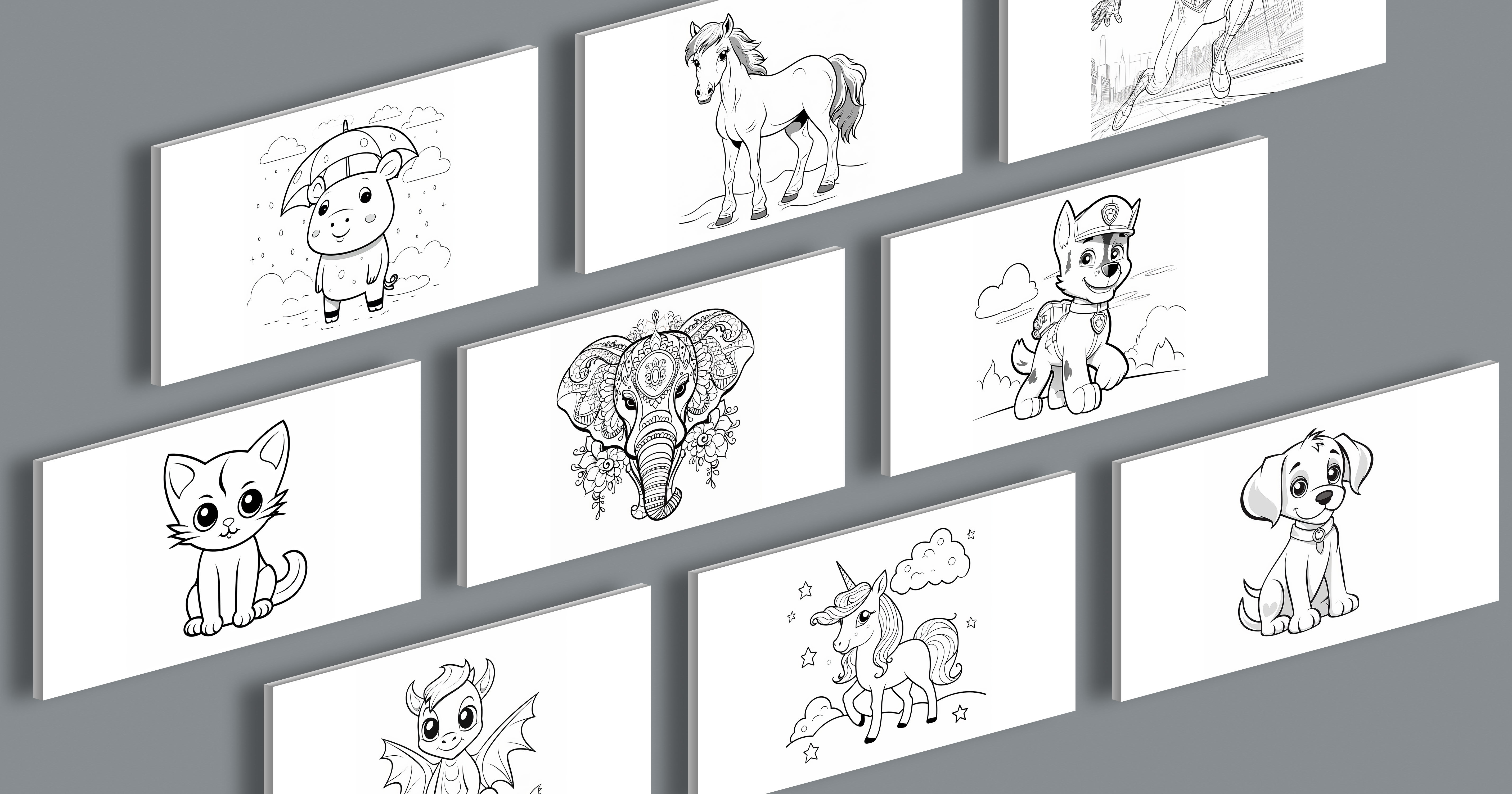 Ausmalbilder für Kinder kostenlos herunterladen