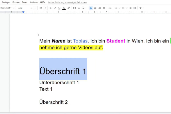 Google Docs-Tutorial: Dokumente online bearbeiten