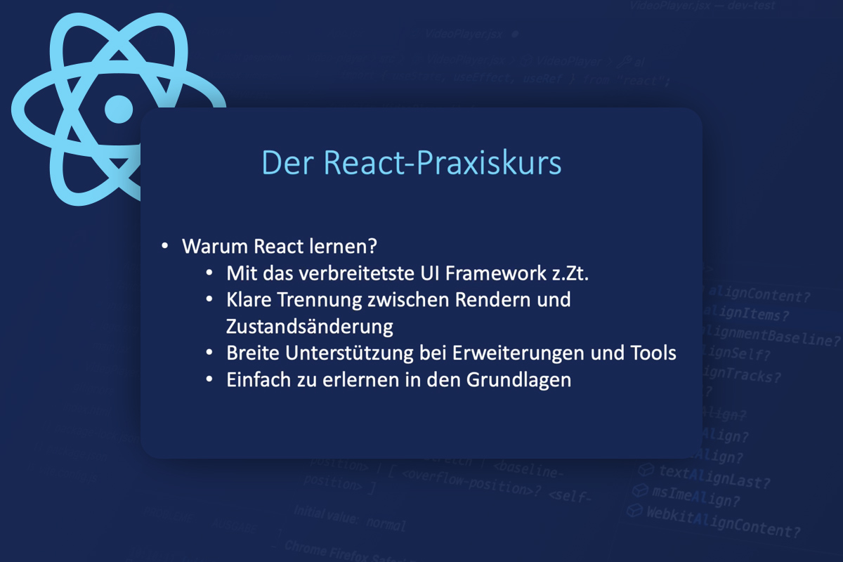 React lernen und verstehen – das Praxis-Tutorial