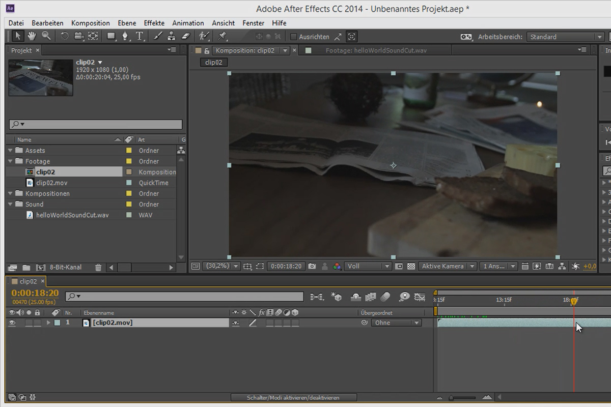 3D-Projekte und Animationen in After Effects