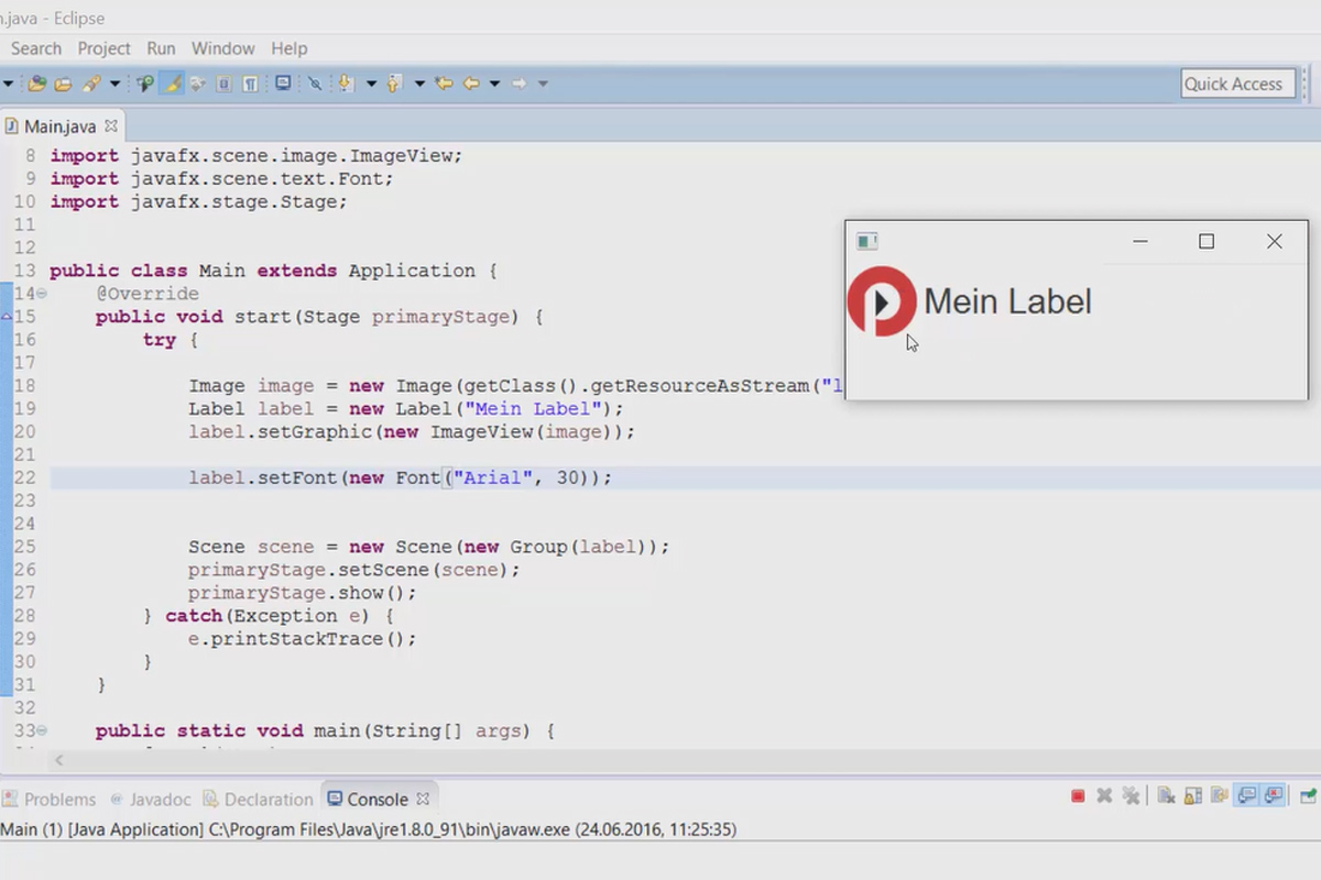 JavaFX Tutorials – GUI-Entwicklung