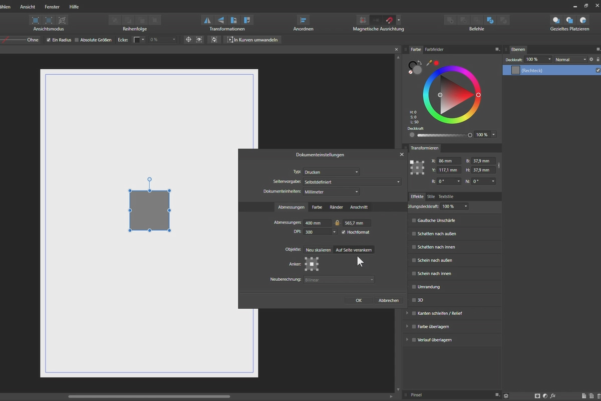 Affinity Designer-Tutorial – Grundlagen