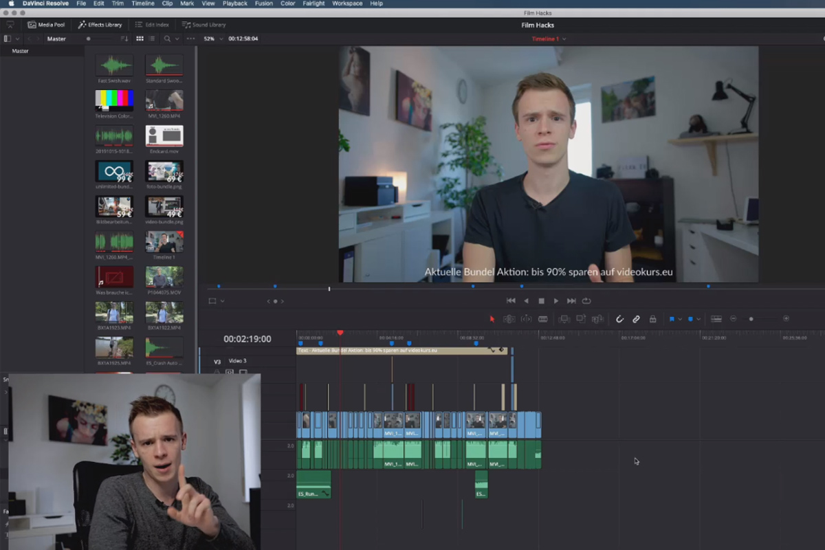 DaVinci Resolve-Tutorial: Videobearbeitung