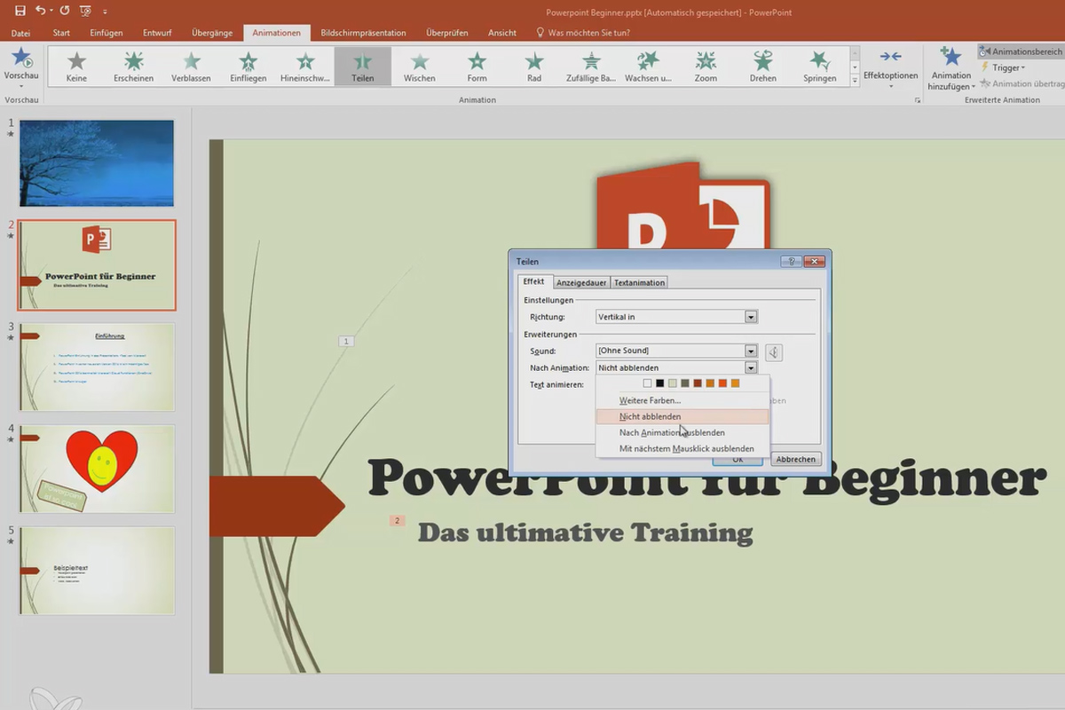PowerPoint-Tutorial: Grundlagen lernen