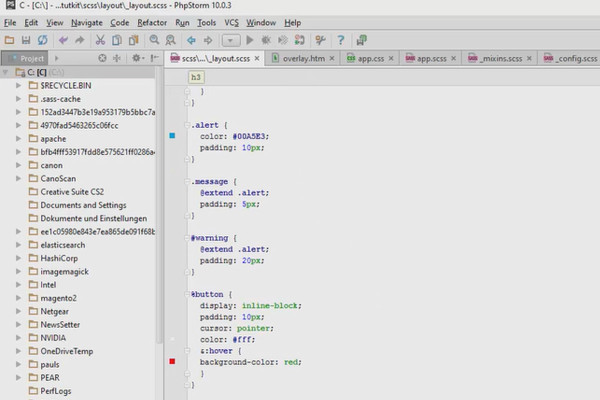 Modernes CSS mit Sass – Tutorial (deutsch)