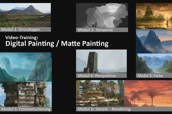 Digital & Matte Painting-Techniken: Photoshop-Tutorial (deutsch)