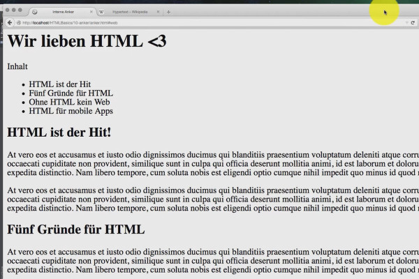 Grundlagen-Tutorial HTML, CSS und JavaScript