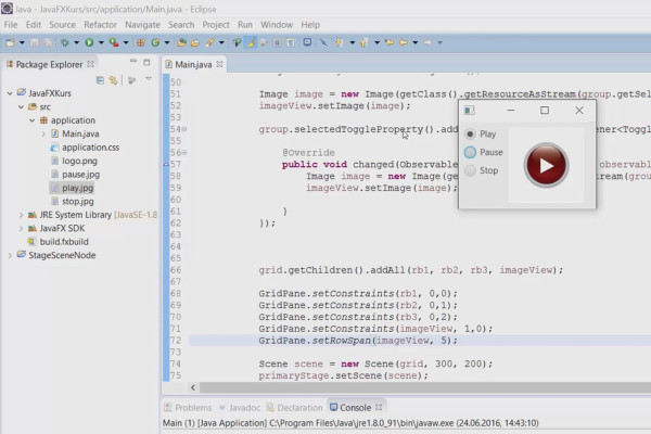 JavaFX Tutorials – GUI-Entwicklung