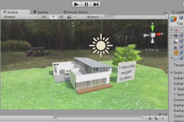 360°-Architektur-Views mit Unity und Cinema 4D