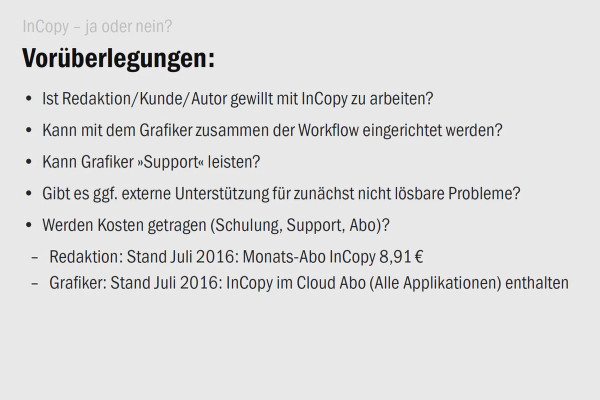Adobe InCopy CC: Video-Tutorial zum Redaktionssystem