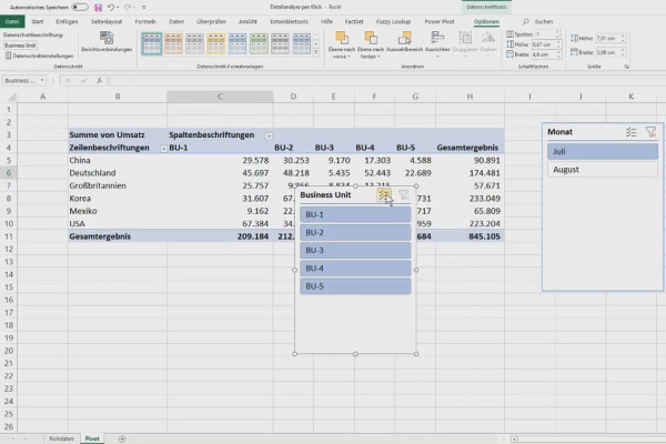 Pivot-Tabellen in Excel erstellen und formatieren | Video-Kurs
