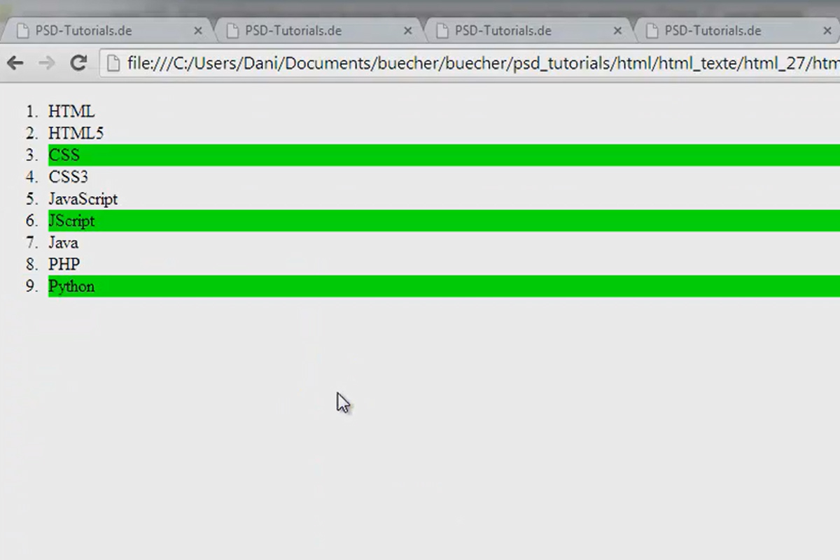 HTML und CSS für Anfänger – Tutorial