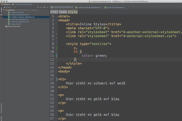 Grundlagen-Tutorial HTML, CSS und JavaScript