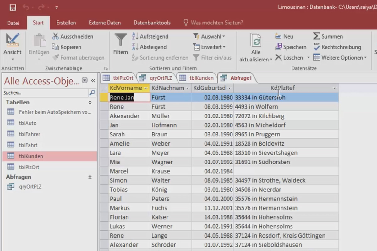 Access-Kurs: Datenbank erstellen, Grundlagen lernen