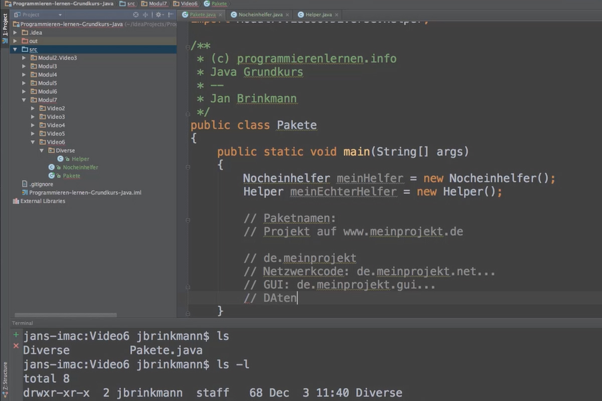 Java-Entwicklung für Einsteiger