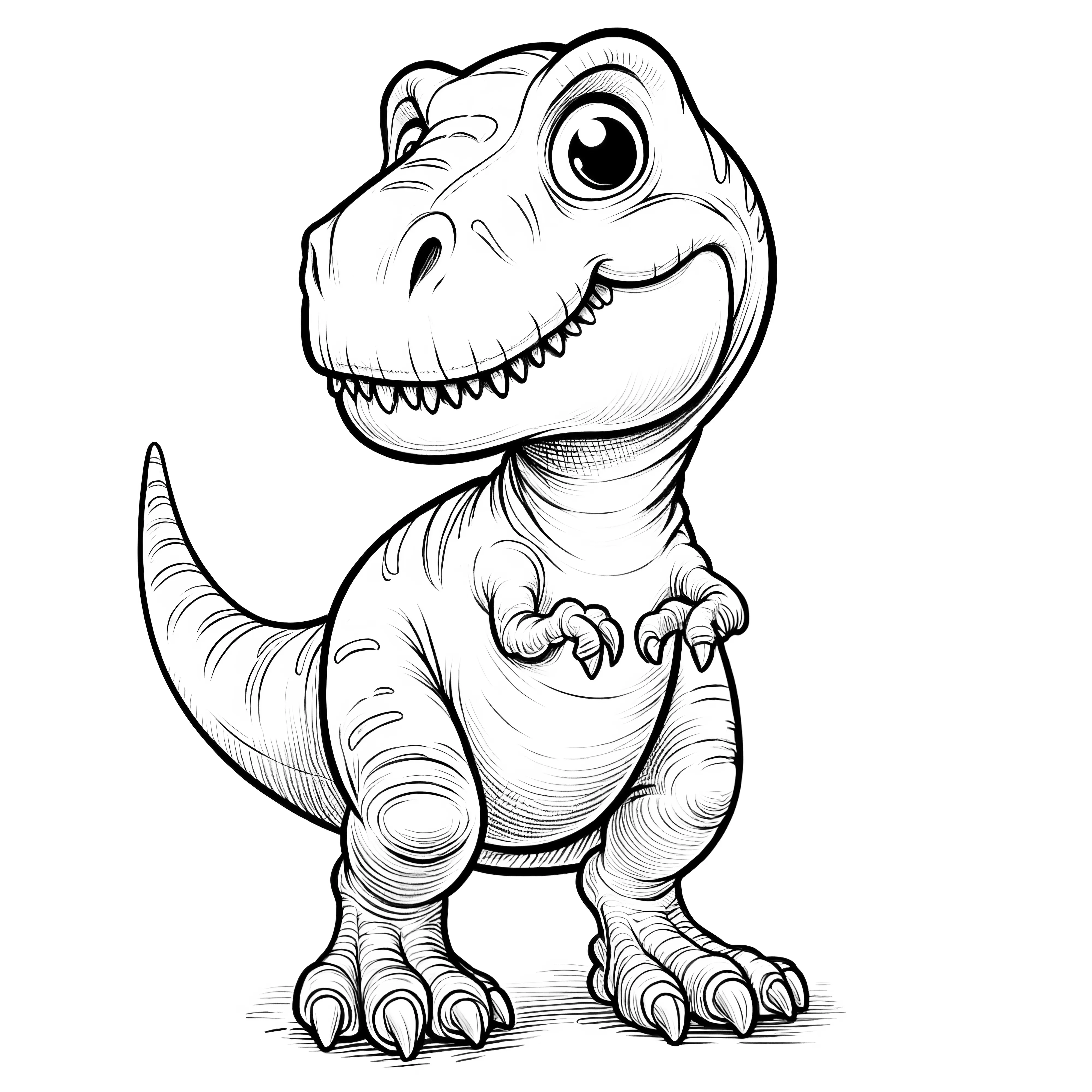 Tyrannosaurus rex: Gambar mewarnai