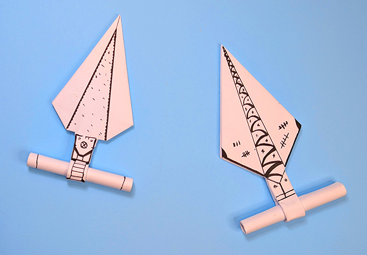 Make a paper switchblade: DIY guide for kids