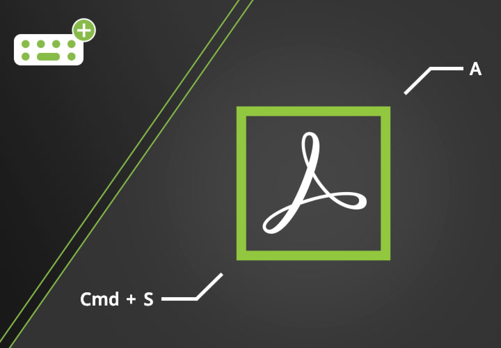 Shortcuts for Adobe Acrobat - important keyboard shortcuts
