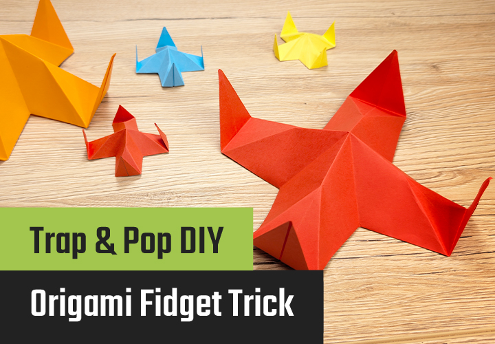 Origami Finger Trap: Instructions with video, photos, and description