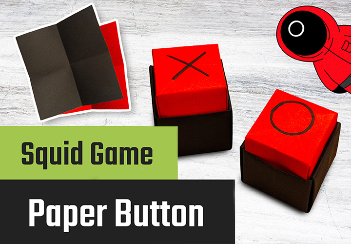 Origami buttons from Squid Game: instructions with video, photos, and ...