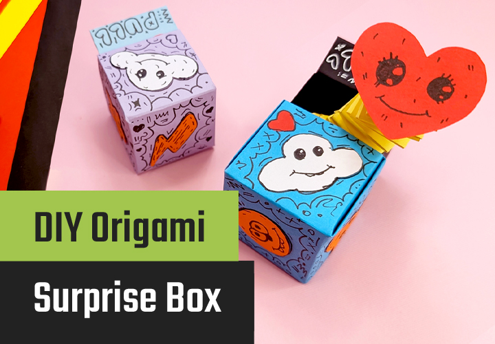 DIY Surprise Box - Origami crafting instructions with video and photos ...