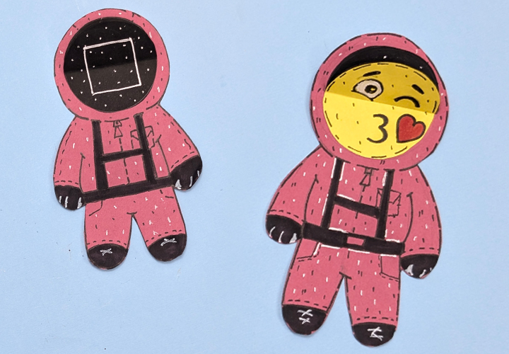 Creating Squid Game guard figures: DIY guide with video and photos