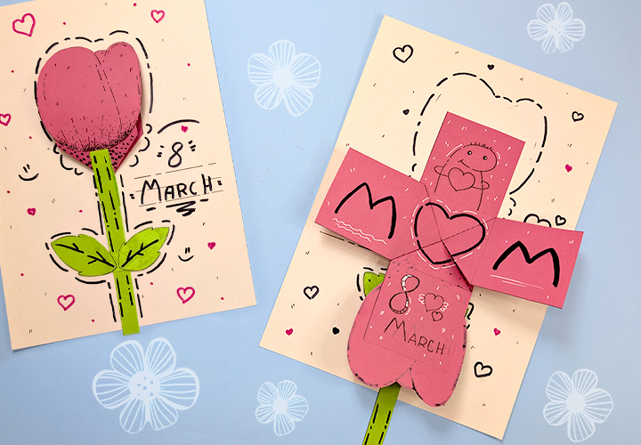 DIY pop-up flower card: A lovely gift for Mother's Day or a gift for ...