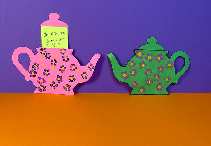 DIY Theepot-kaart met verrassing: cadeau voor Moederdag of cadeau voor Oma