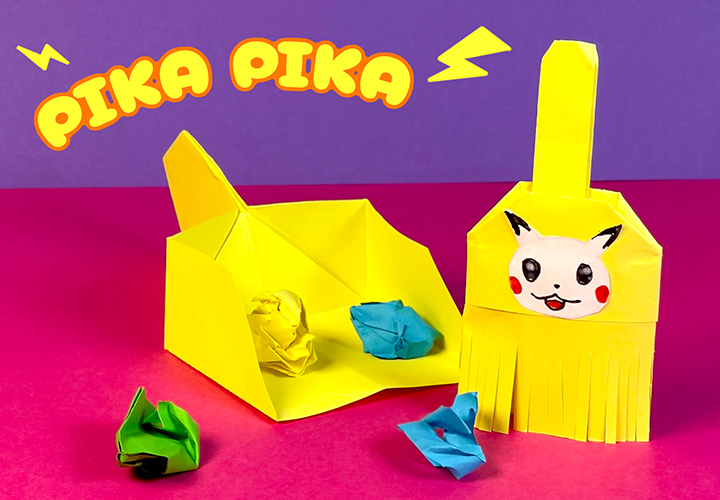 Veegschop met bezem van papier maken: Leuk doe-het-zelf-instructie voor ...