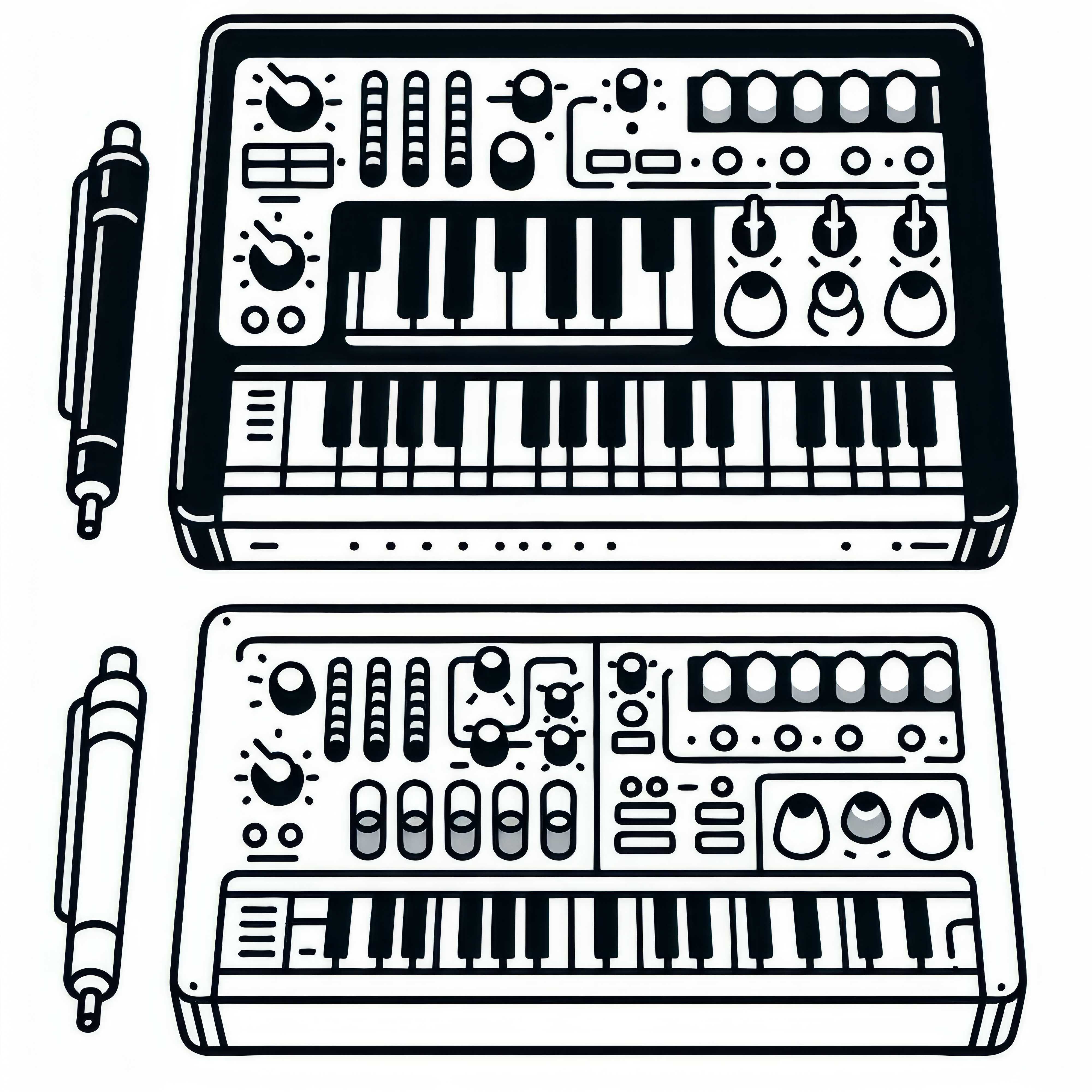 Sampler coloring picture electronic instrument free