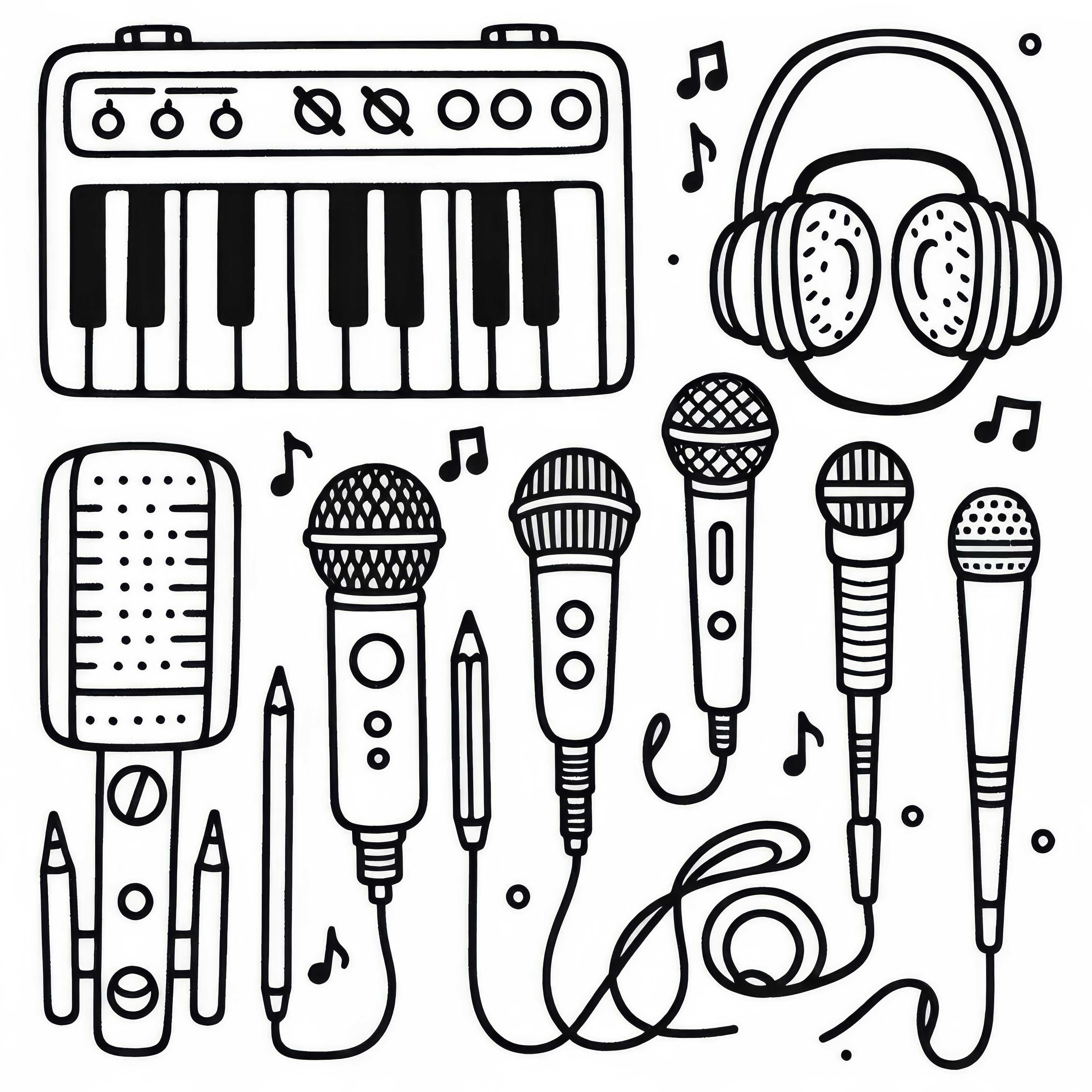 Microfoni per canto e accessori per strumenti elettronici - Immagine da ...