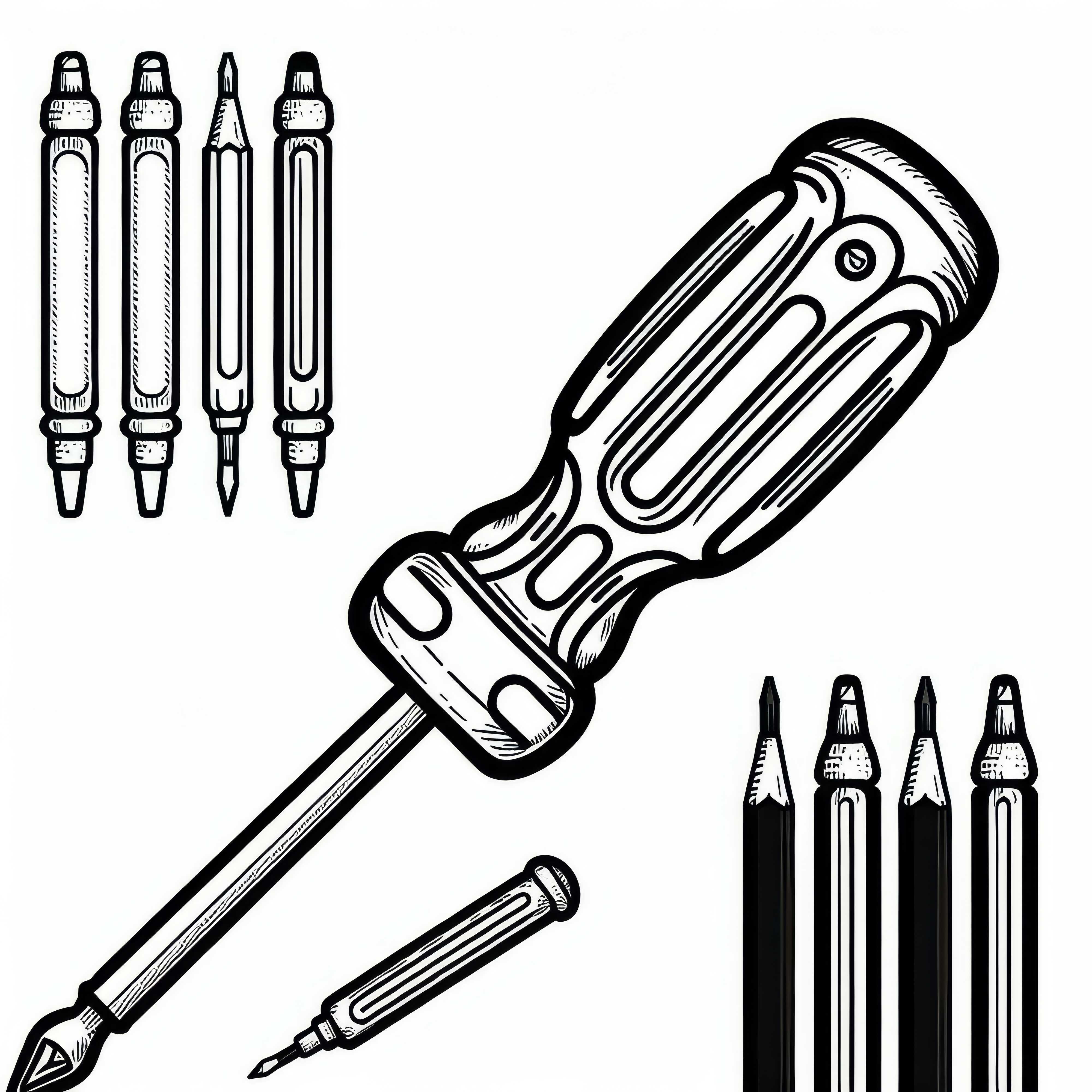 Cacciavite per riparazioni di strumenti Disegno da colorare - Scarica ...