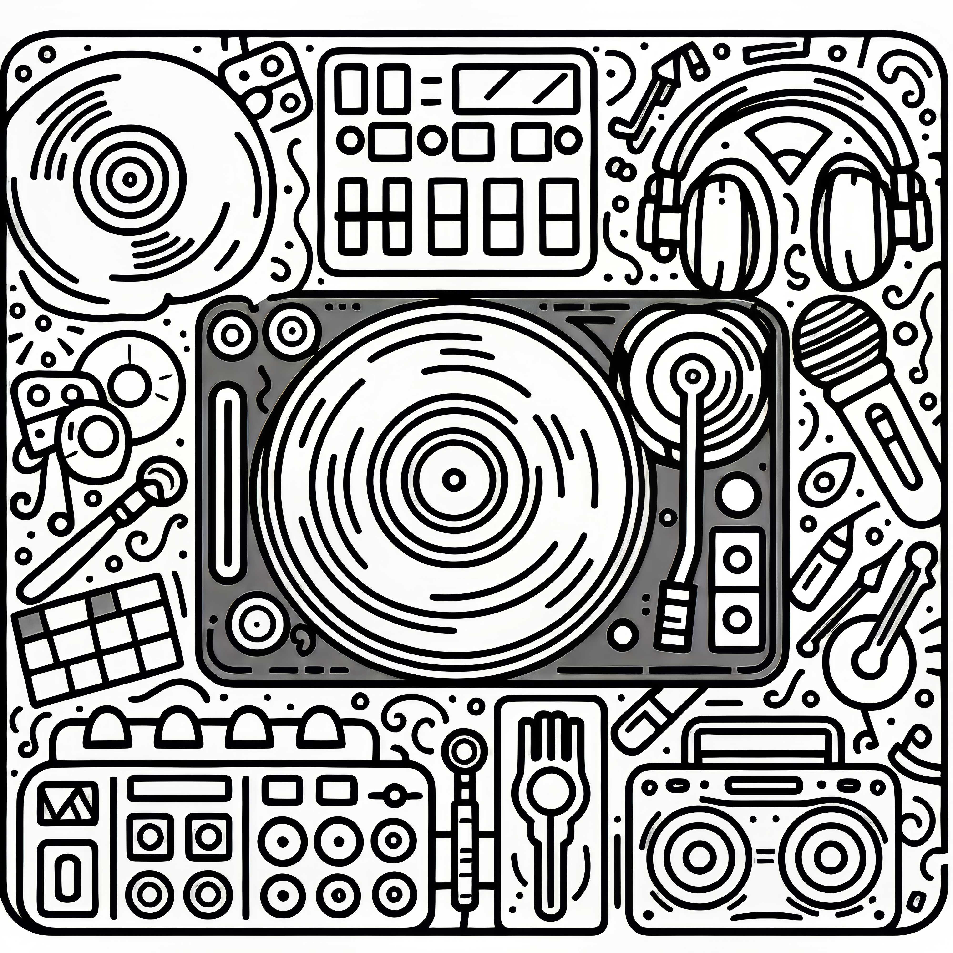 Djing Disegno da Colorare Gratis – Disegno da Colorare Gratuito per gli ...