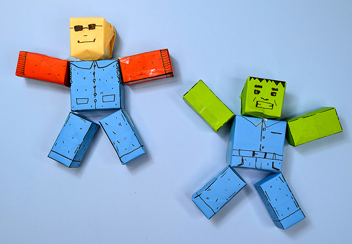 Make a Roblox figure from paper: easy instructions with photos and video