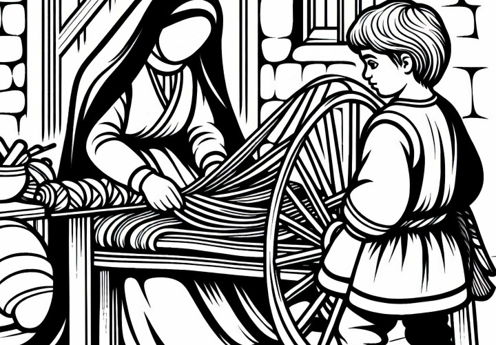 Boy delivers message on horseback to the neighboring farm - Free ...