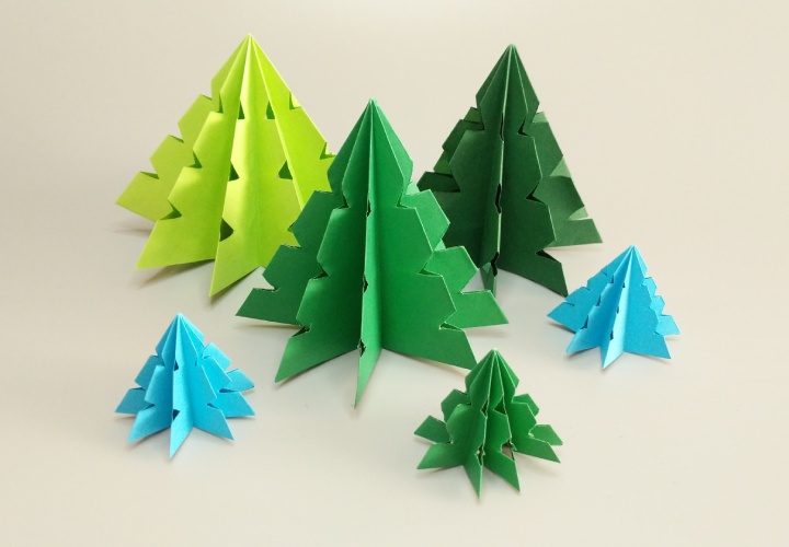 Origami 3d Christmas Tree Instructions