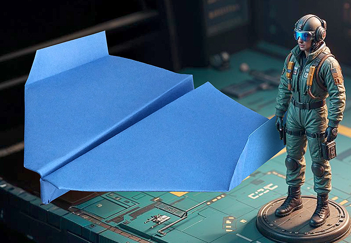 Instructions Paper Airplane Bomber: Instructions with photos and video