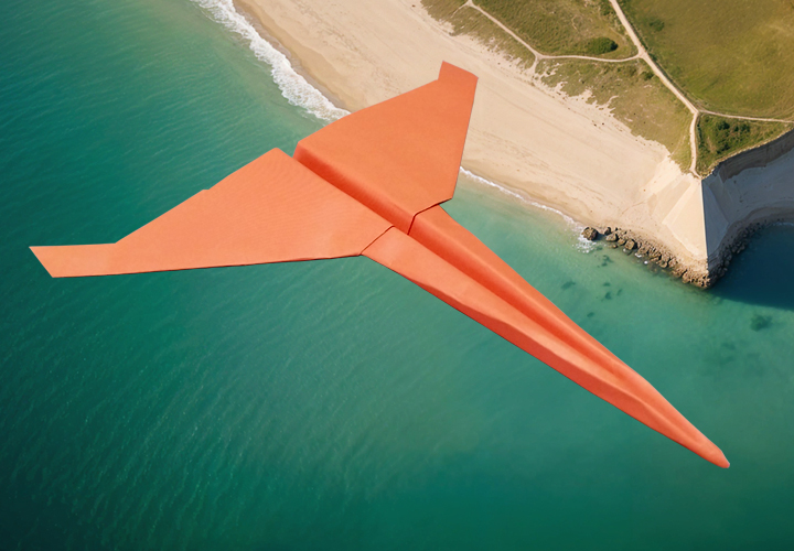 Fold a Concorde supersonic airplane out of paper - Origami instructions