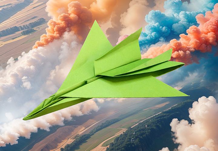 Military airplane made of paper: Instructions with photos and video