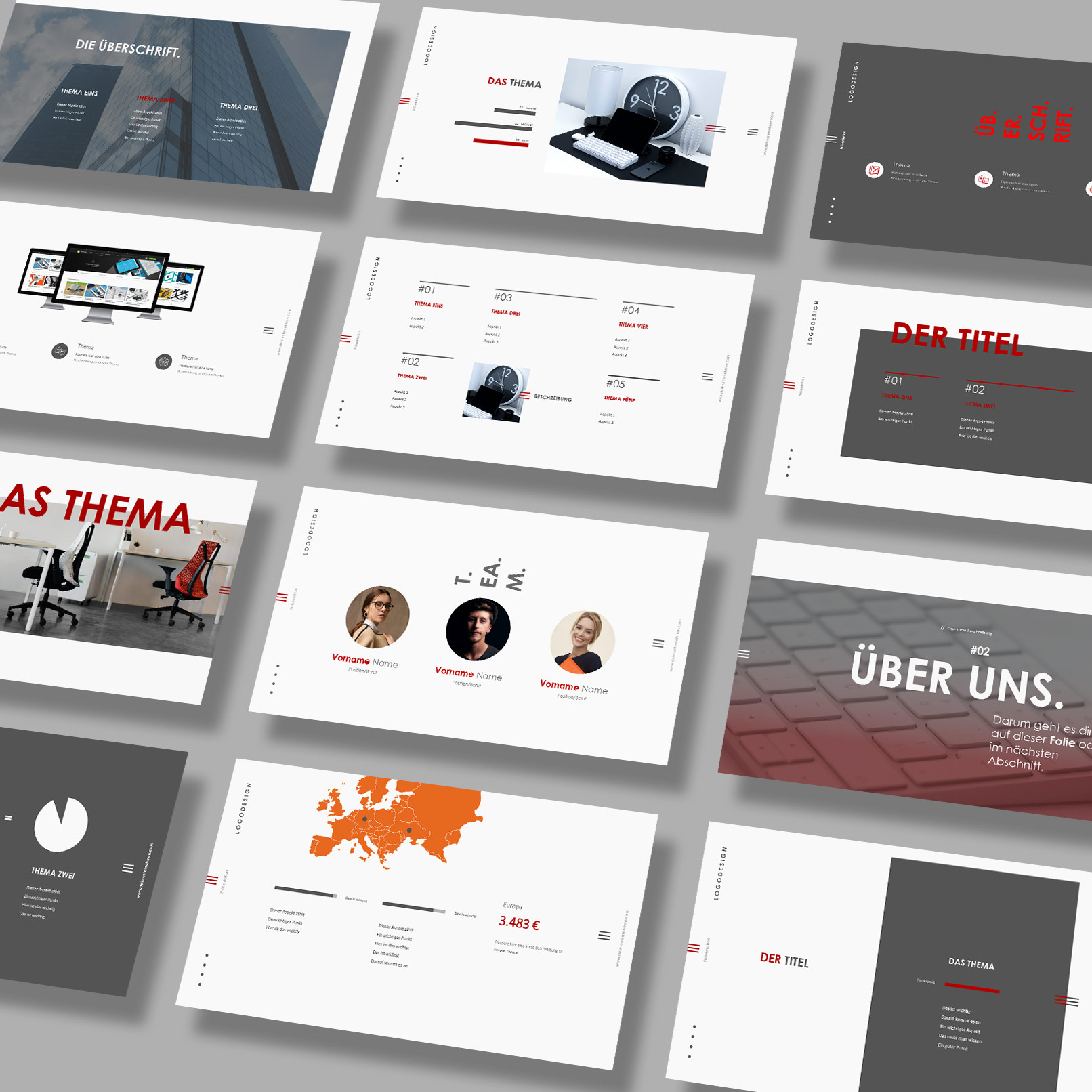 Folien-Vorlagen Attention | Keynote, PowerPoint, Google Slides