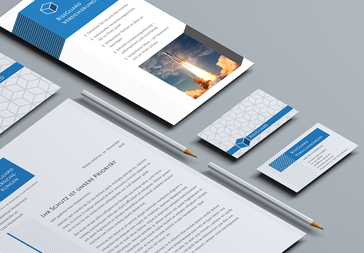 Corporate design for financial services and insurance providers