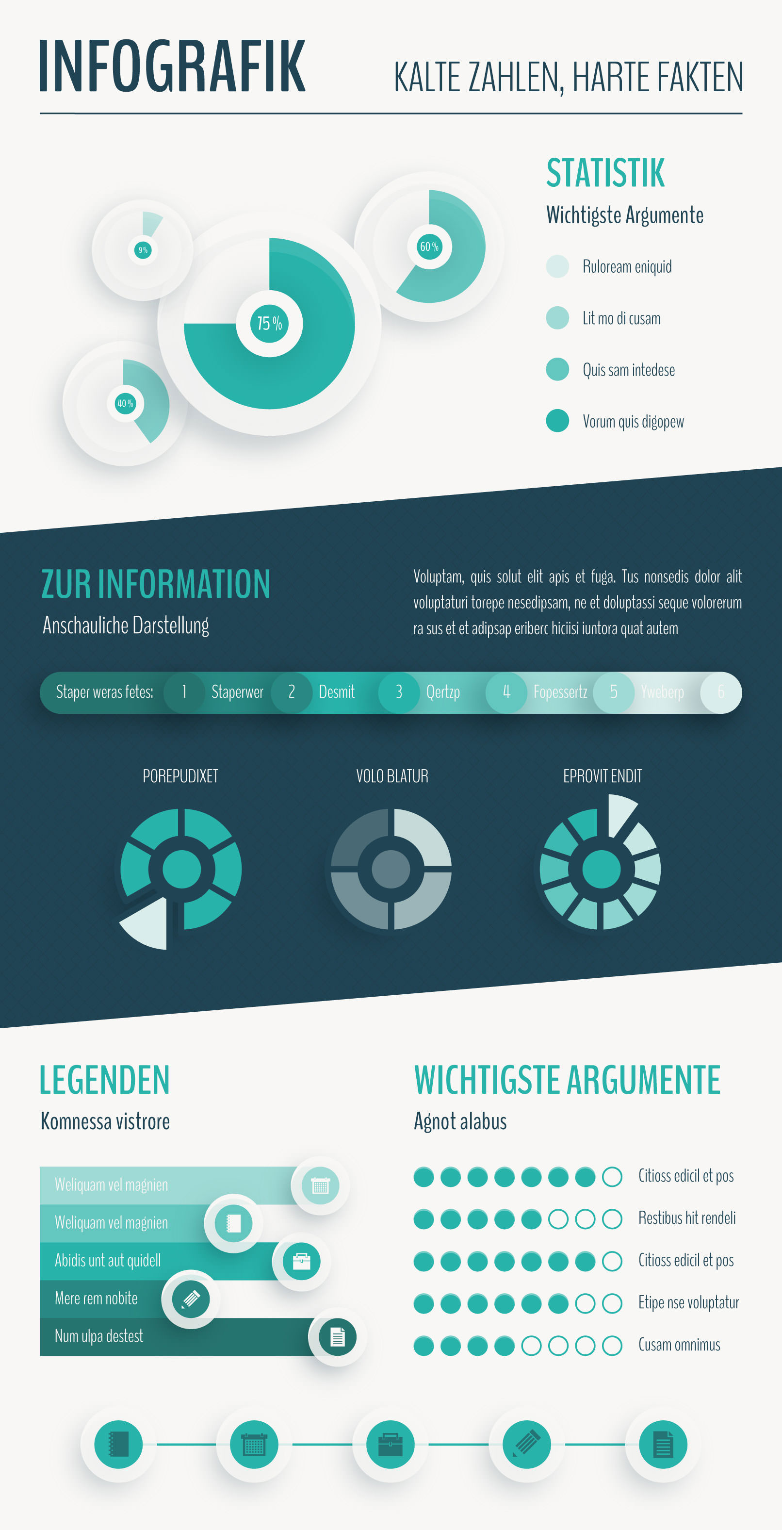 Design-Vorlagen für Infografiken