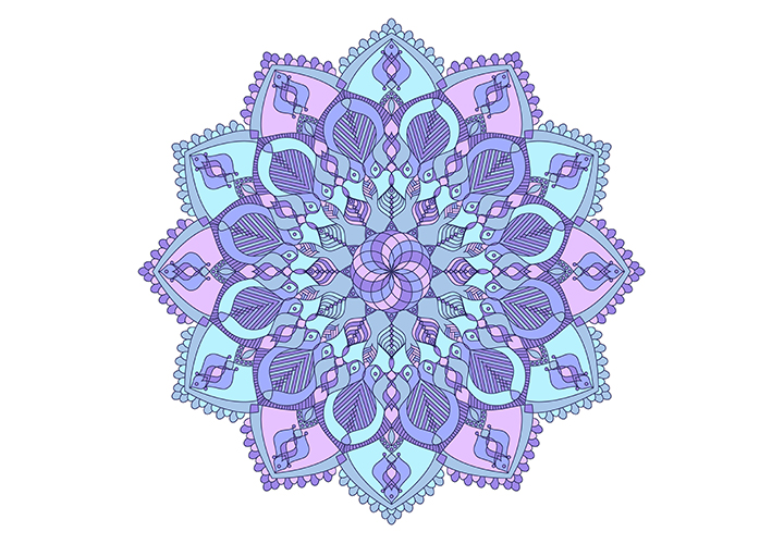 Contoh mandala | Gambar mandala untuk dicetak