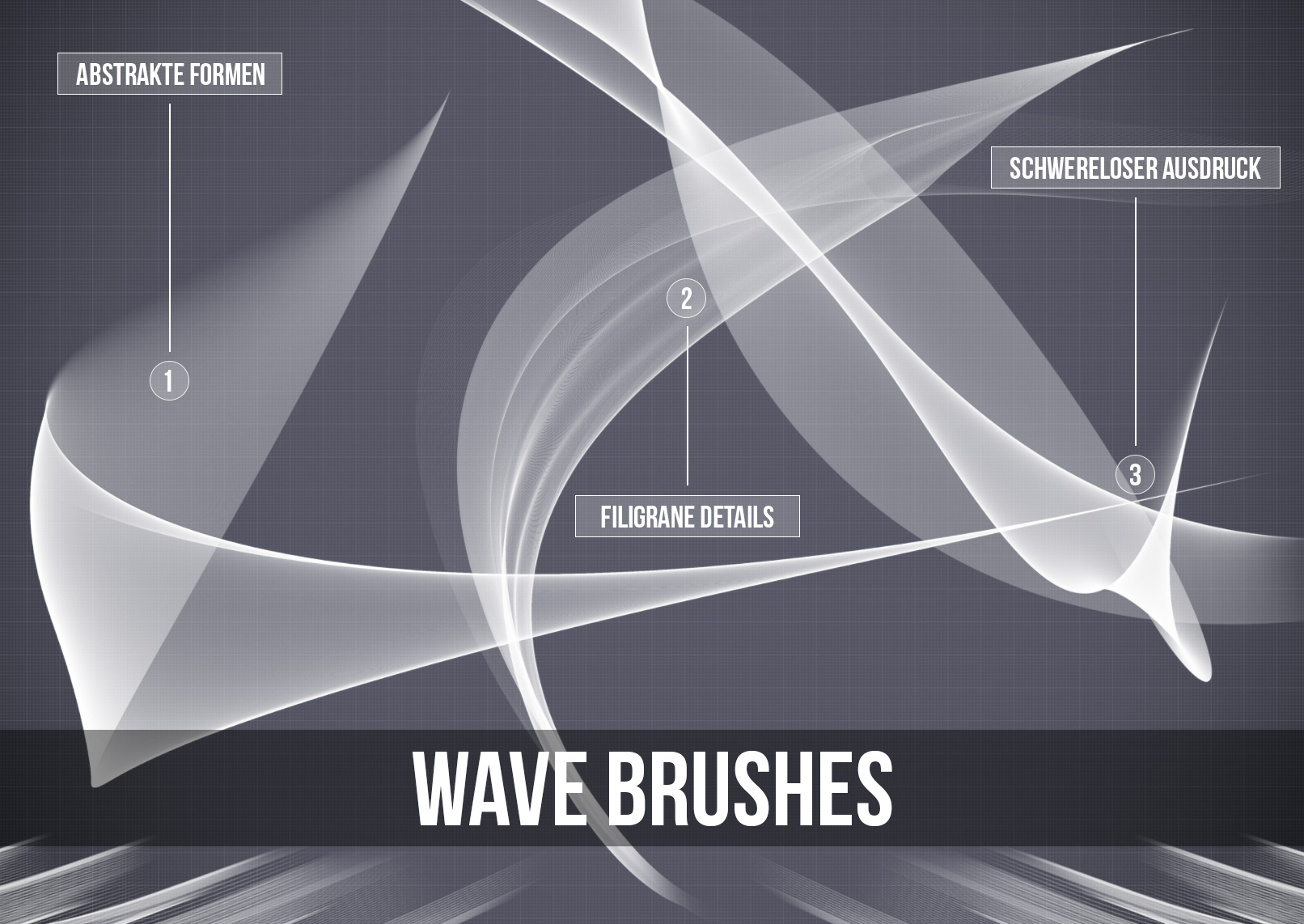Photoshop Brushes: Abstract Art, Lightning, Wave & Sketch