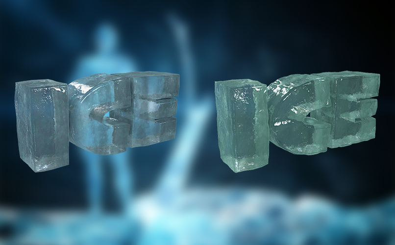 Cinema 4D Material: Eis-Textur