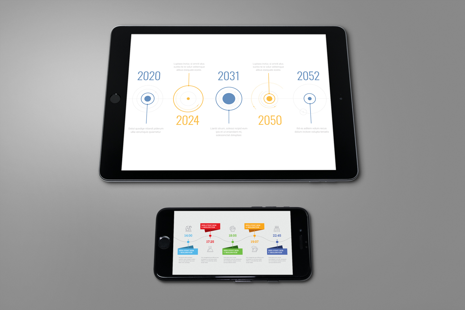 Zeitstrahl-Vorlagen: Moderne Timelines erstellen
