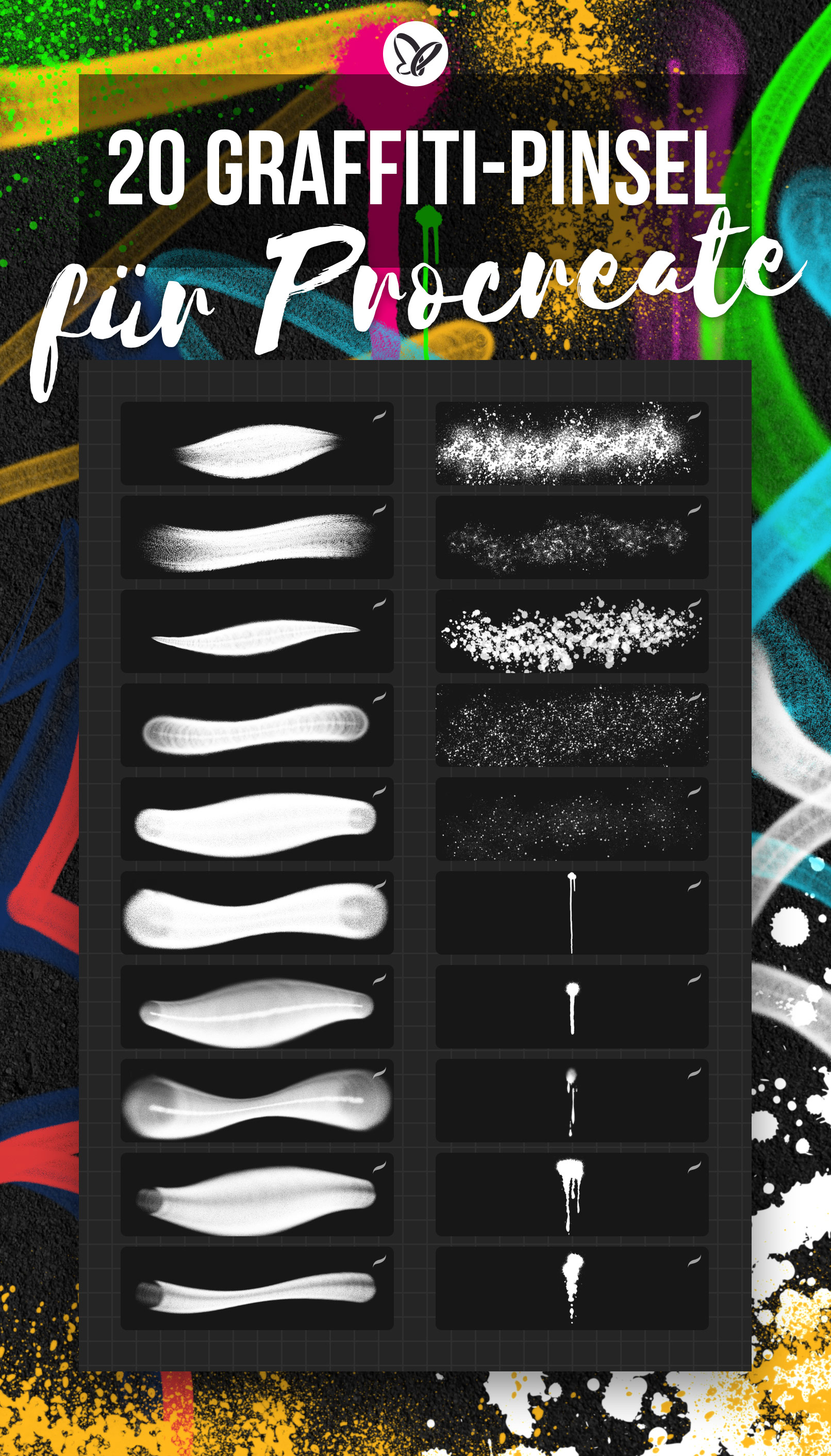 Graffiti-Brushes Procreate: Spray-Effekte für Street Art