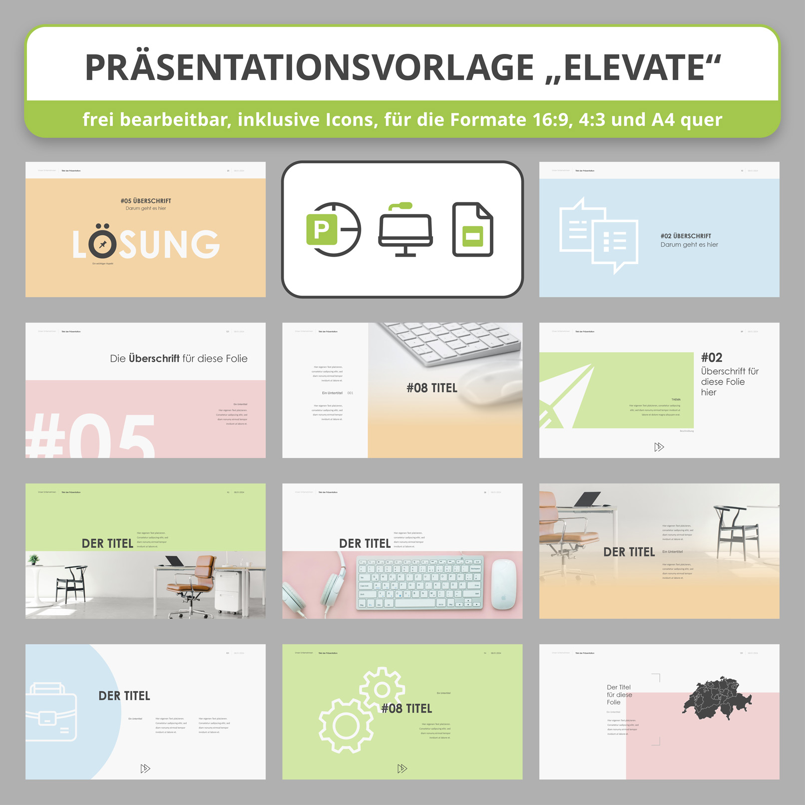 Vorlagen Firmenpräsentation (PowerPoint, Keynote)