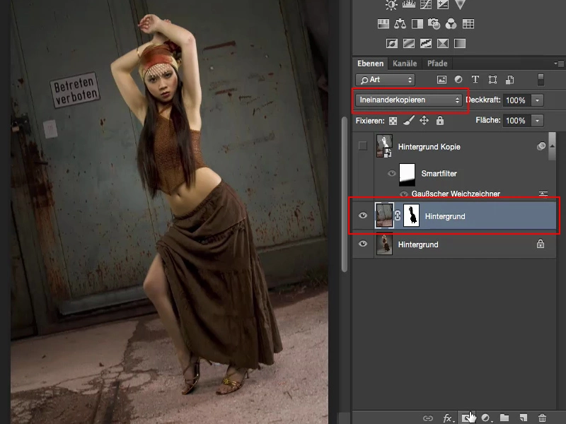 Looks & Styles with Photoshop - Sharpening gradient